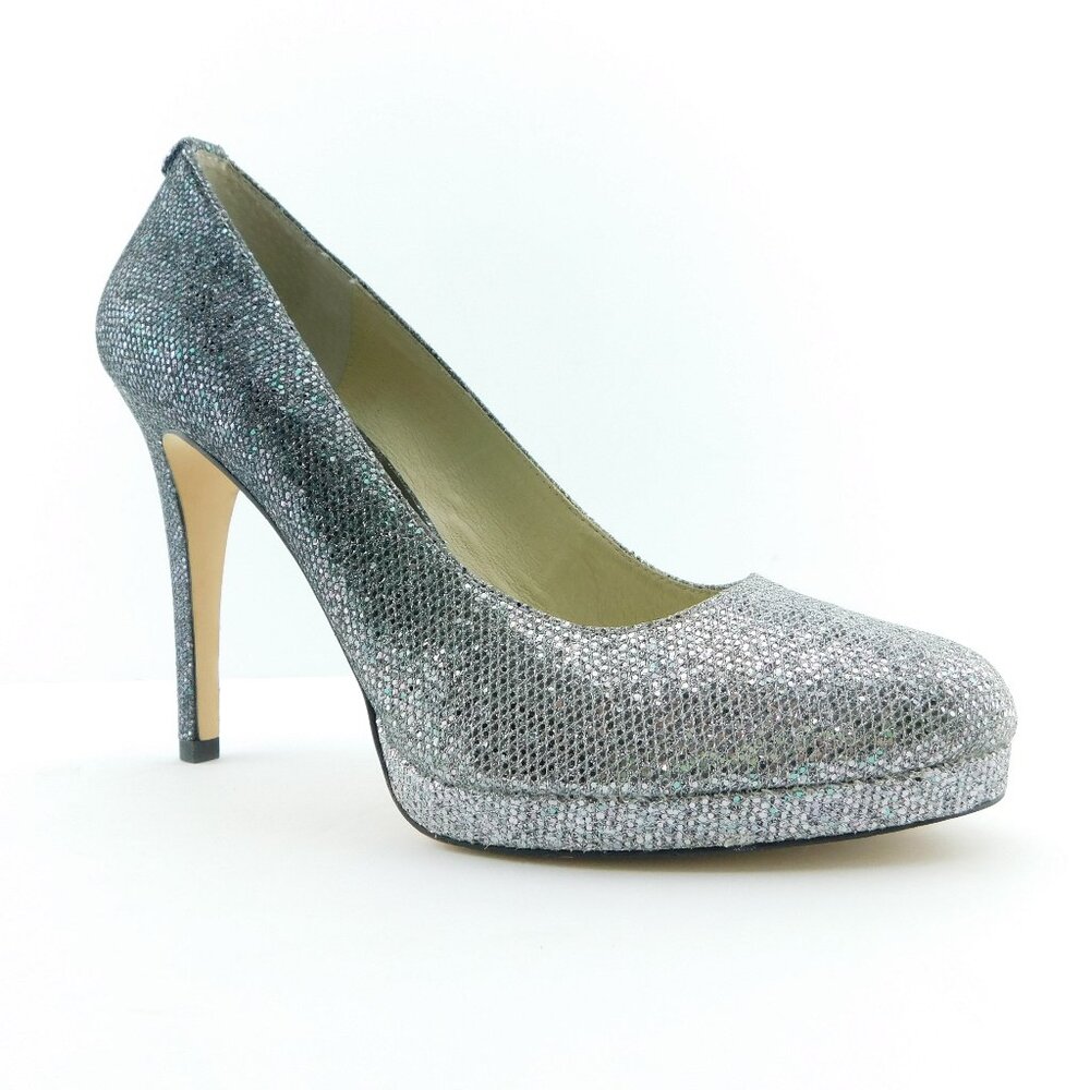 Michael Michael Kors Silver Ombre Sparkle Lag Heel Pu… - Gem